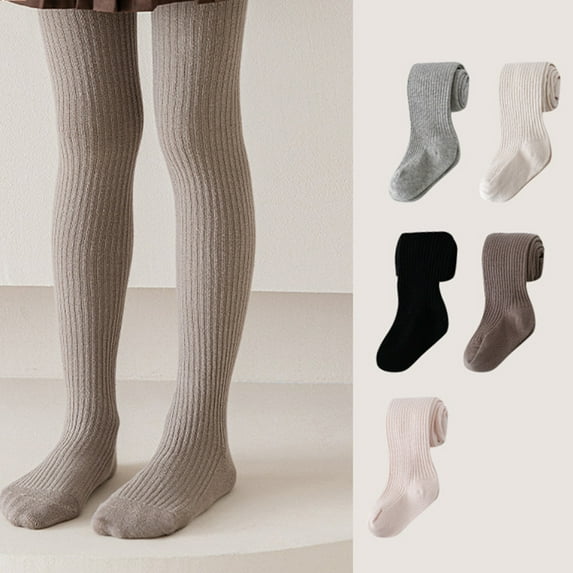Dakiuu Baby Girls Tights Thick Cables Knit Leggings Stockings Spring ...