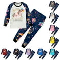Dakiuu Boys Girls Carnival Pajamas Set Toddler Kids 2 Pcs Long Sleeve T ...