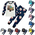 Dakiuu Boys Girls Carnival Pajamas Set Toddler Kids 2 Pcs Long Sleeve T ...