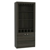 Dakota Bar Cabinet with Wine Rack - Double Door, 3 Shelves - Home Bar ...