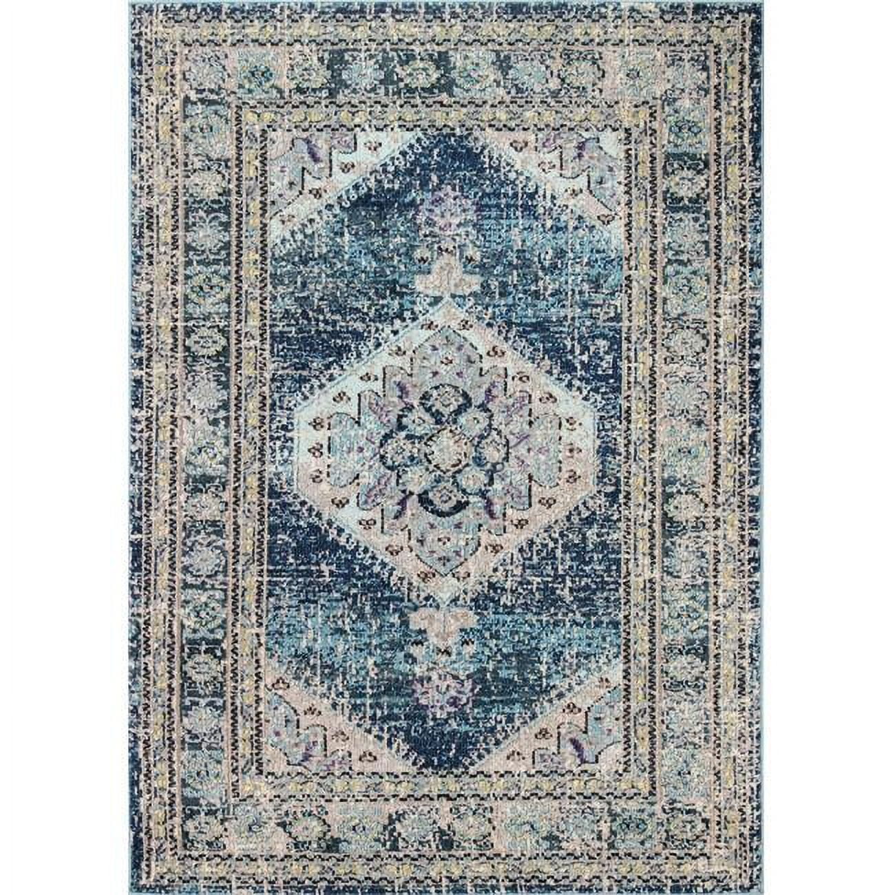 Dakota Collection Geometric Transitional Polypropylene Power Loom Area ...