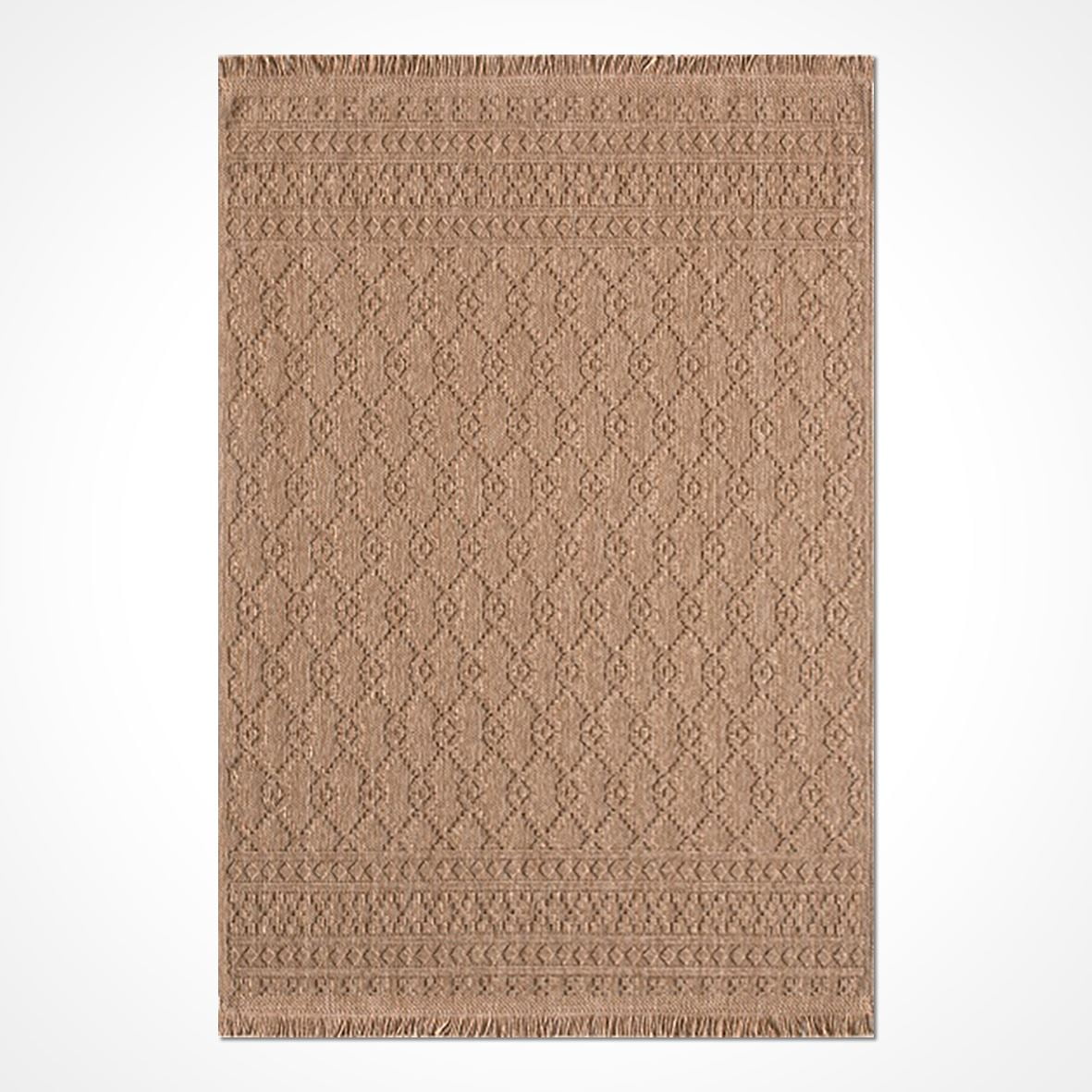 Dakota Cream Flat Natural Latex Area Rugs for Living Room Jacquard ...