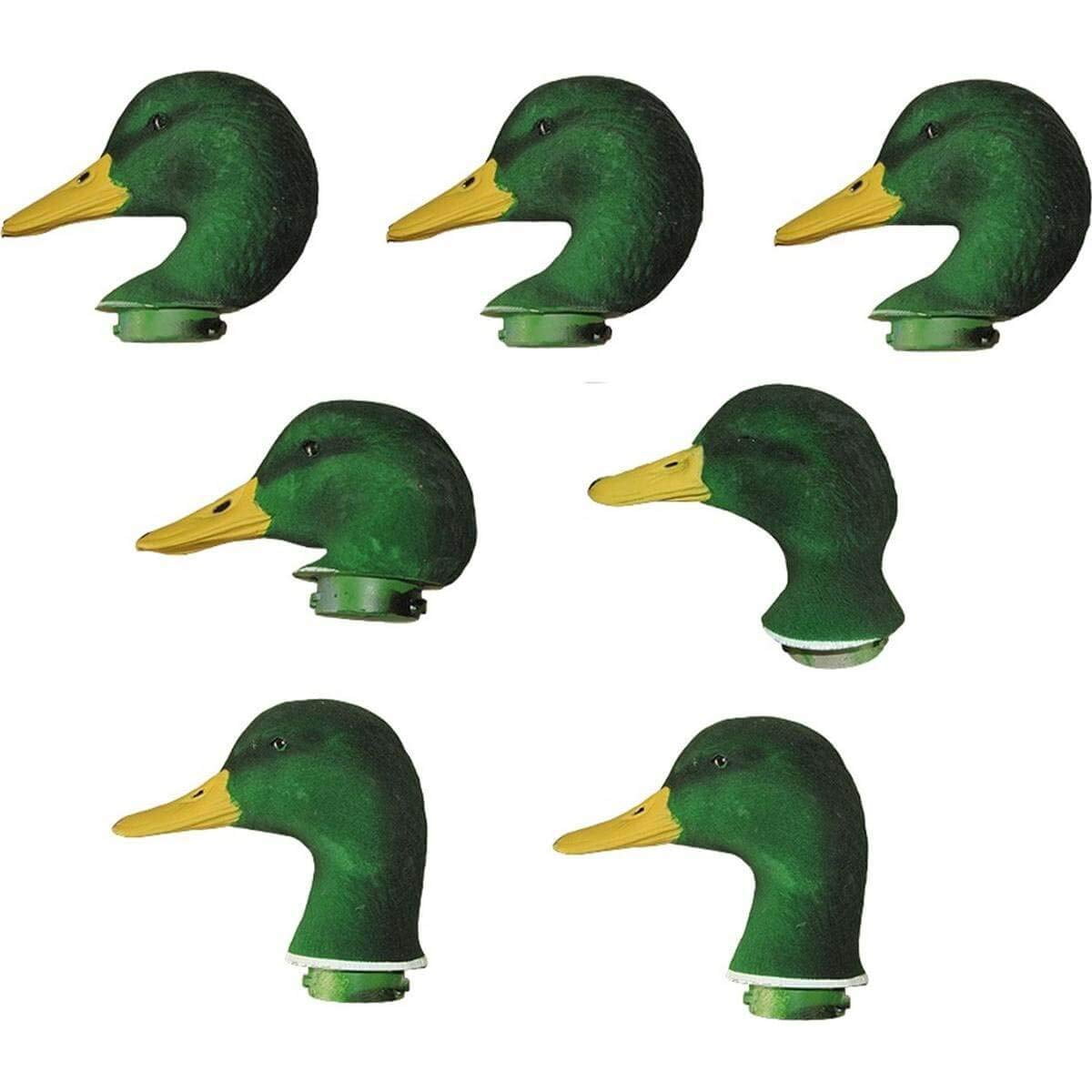 Dakota Decoys Mallard Duck Decoy Replacement Flocked Heads, Pack of 7 ...