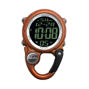 Moss Green Black Lightweight Clip Watch with Digital Movement by DAKOTA ...