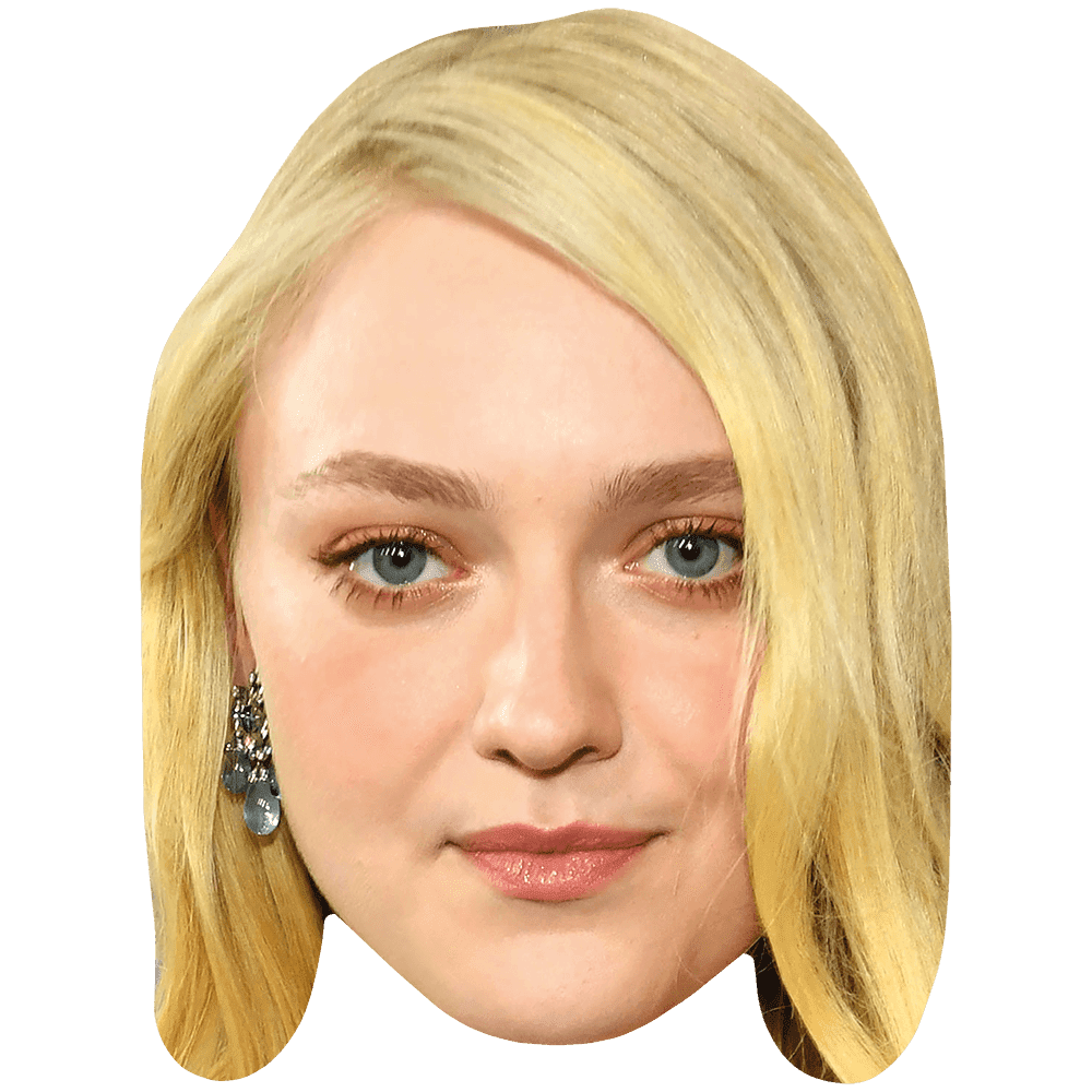 Dakota Fanning (Smile) Celebrity Mask, Flat Card Face, Fancy Dress Mask ...