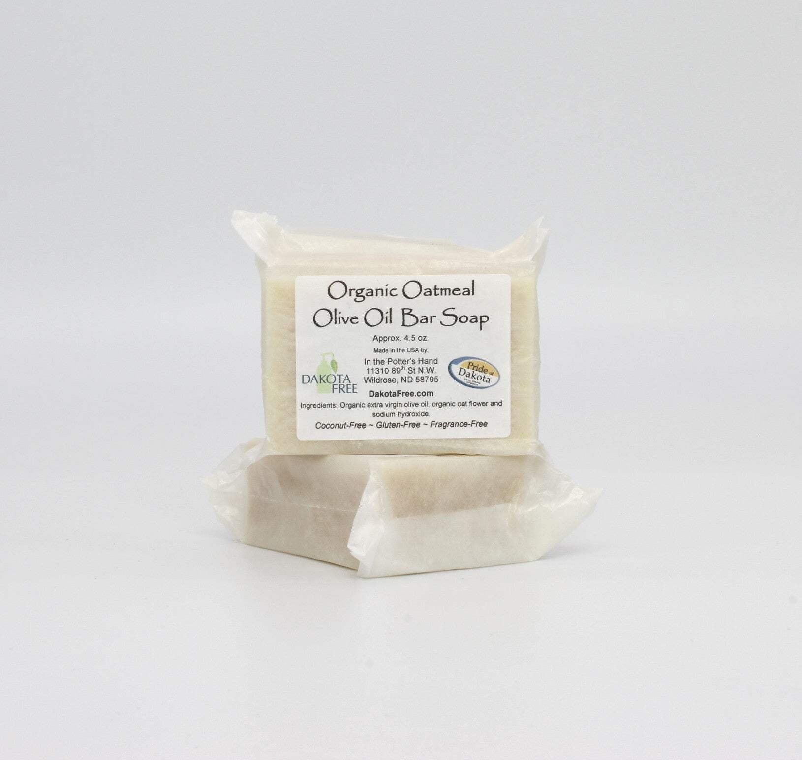 Dakota Free Organic Oatmeal Olive Bar Soap, Stack of 5 - Walmart.com