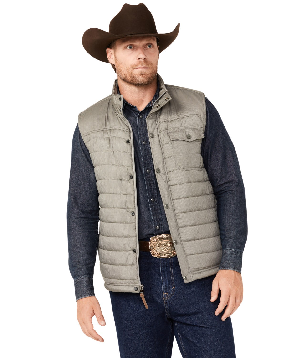 Dakota Grizzly Men's Locke Quilted Mini Ripstop Vest - D1429-306 Medium ...