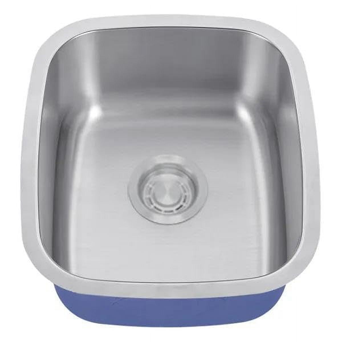 Dakota Traditional Standard Radius Undermount Bar Sink - DSR-1915-16g ...