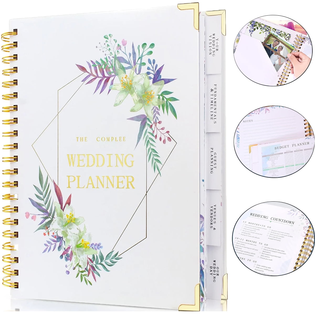 DakotaChin Floral Bridal Planner & Organizer, Perfect Day Wedding ...