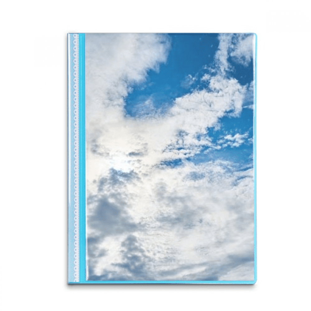 Dakr Blue Sky White Clouds Book Sheet Protectors Portfolio Binder ...