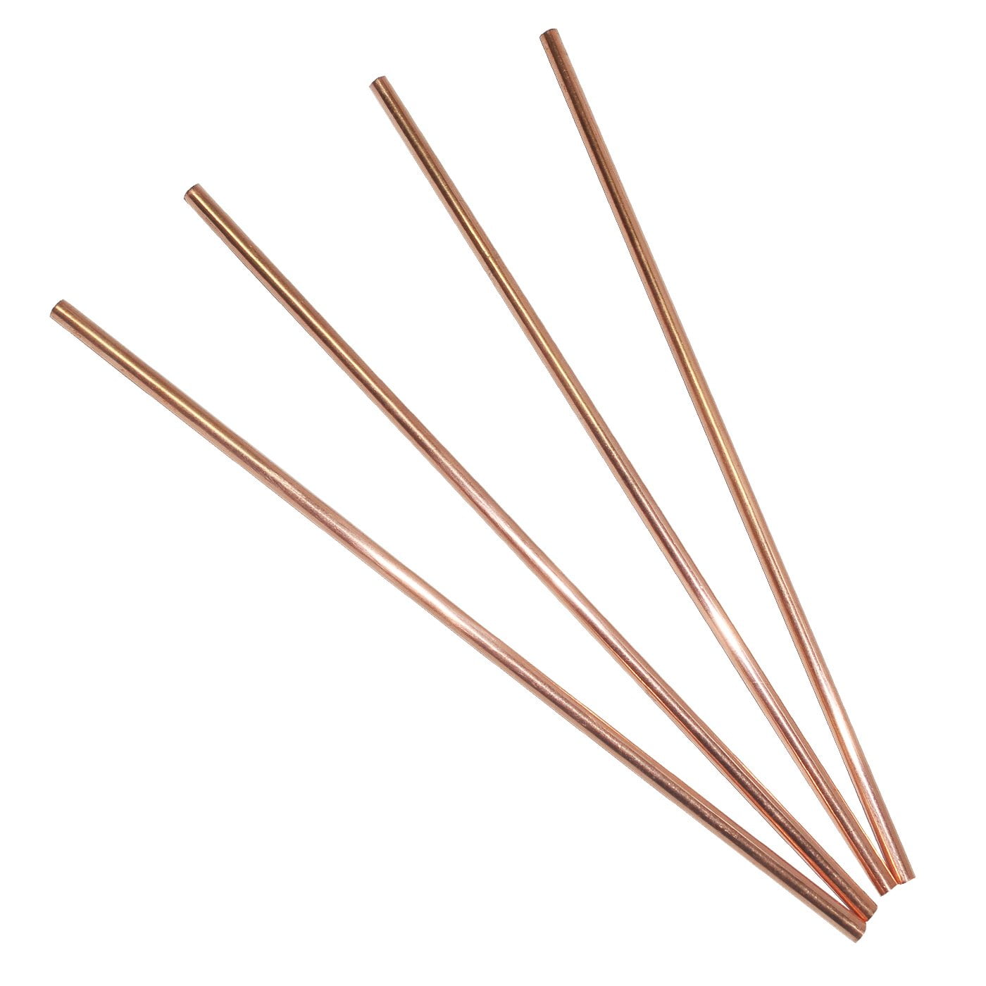 Dakshcraft Set of 4 Solid Copper Drinking Straw for Beer CupsMugs and ...
