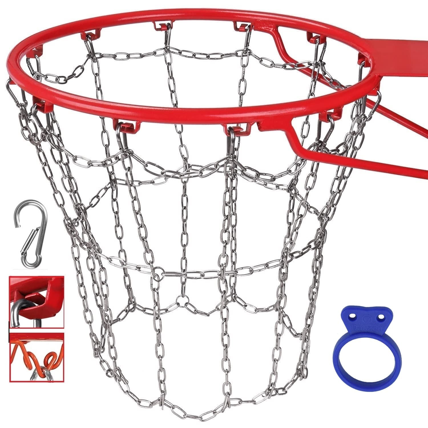 Dakzhou Basketball net, 304 Stainless Steel Chain Braided, Permanent ...