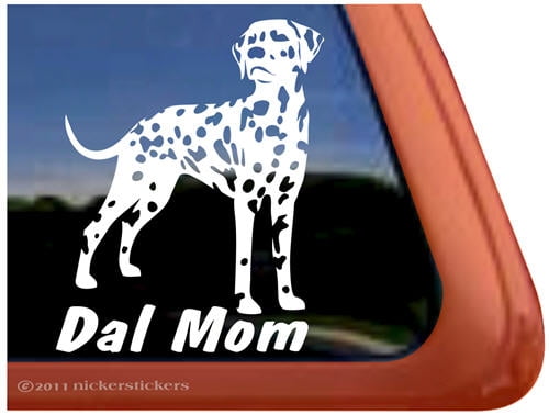 Dal Mom | High Quality Vinyl Dalmatian Dog Window Decal - Walmart.com