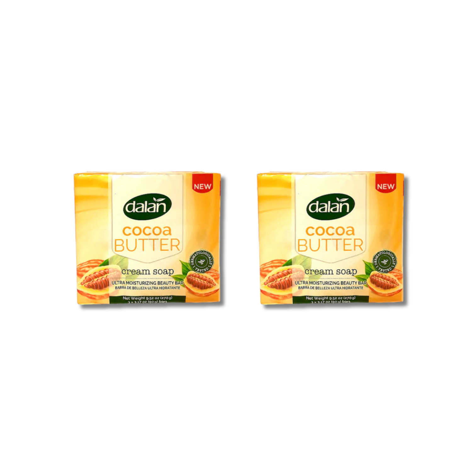 Dalan Cocoa Butter Cream Soap (2 x 9.52 oz (270 g))– 2 Pack - Walmart.com
