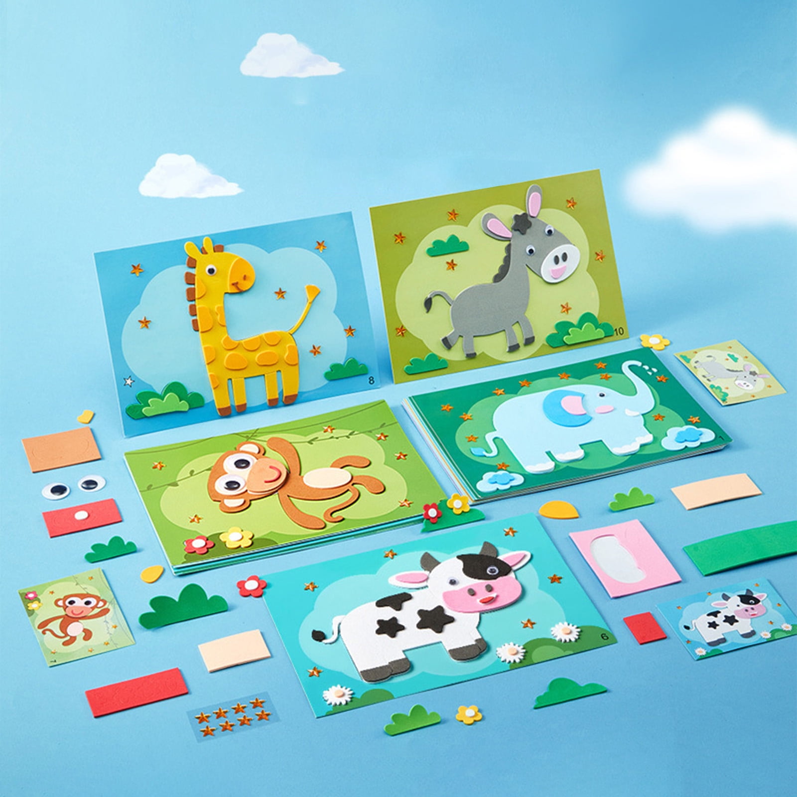 Dalang 3D EVA Foam Stickers for Toddlers,Sticky Foam DIY Craft ...