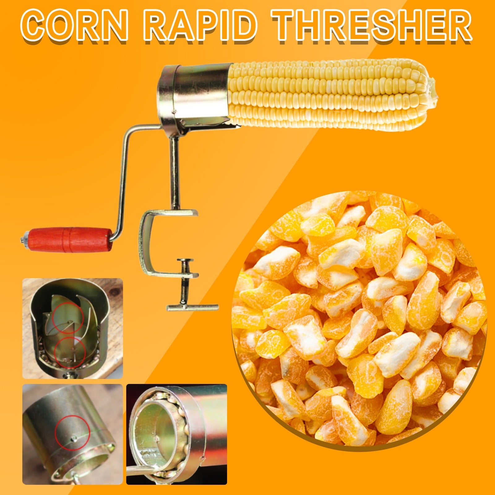 Dalang Corn Sheller Machine Hand Crank,Dry Corn Sheller for Popcorn ...