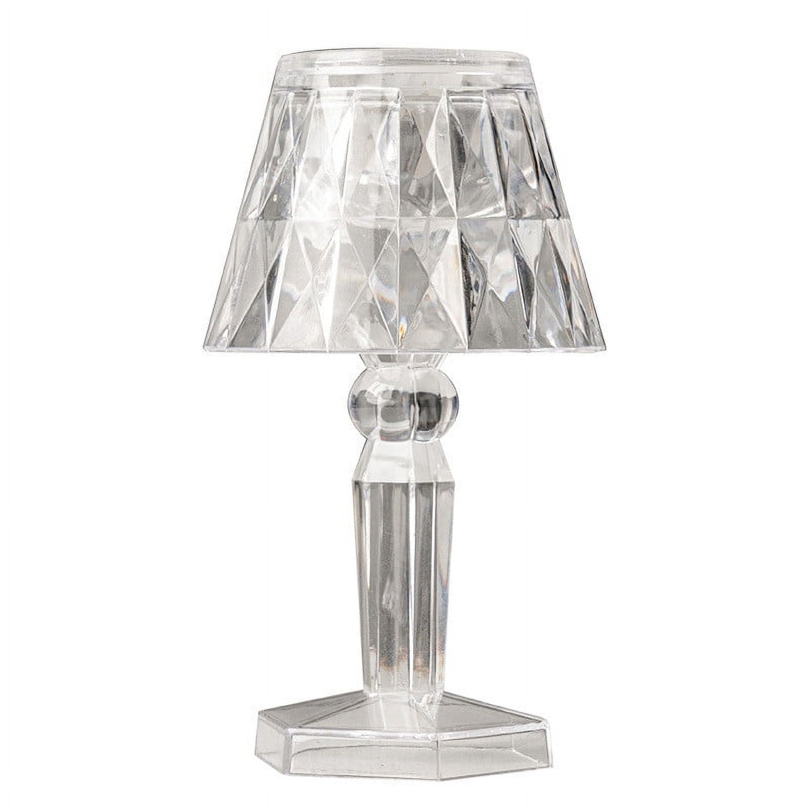 Dalang Crystal Table Lamp Touch Control Crystal Rose Lamp, Rechargeable ...