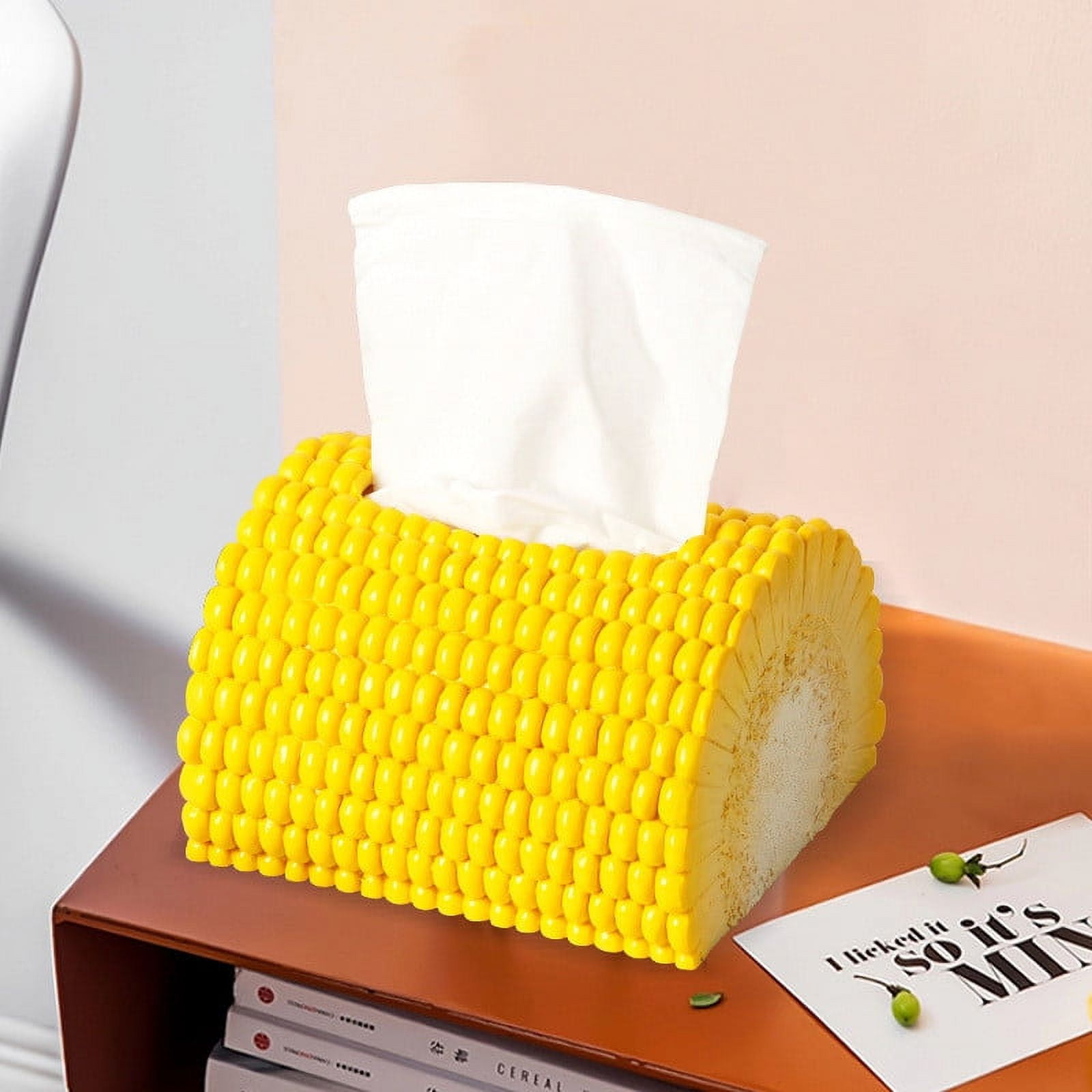 Dalang Decorative Tissue Dispenser Refillable Corn Shaped Tissue Box ...