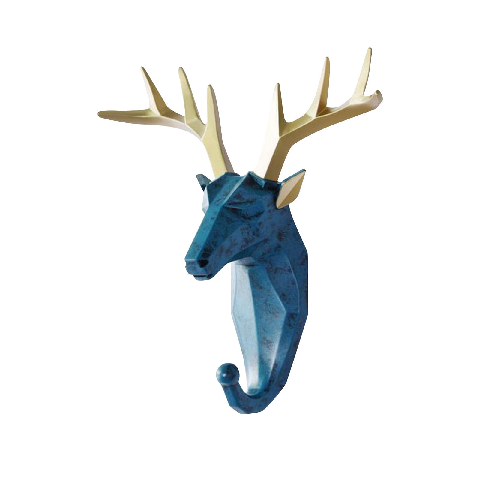Dalang Deer Head Hook Antlers Nordic Animal Hook Home Gold Coat Hook ...