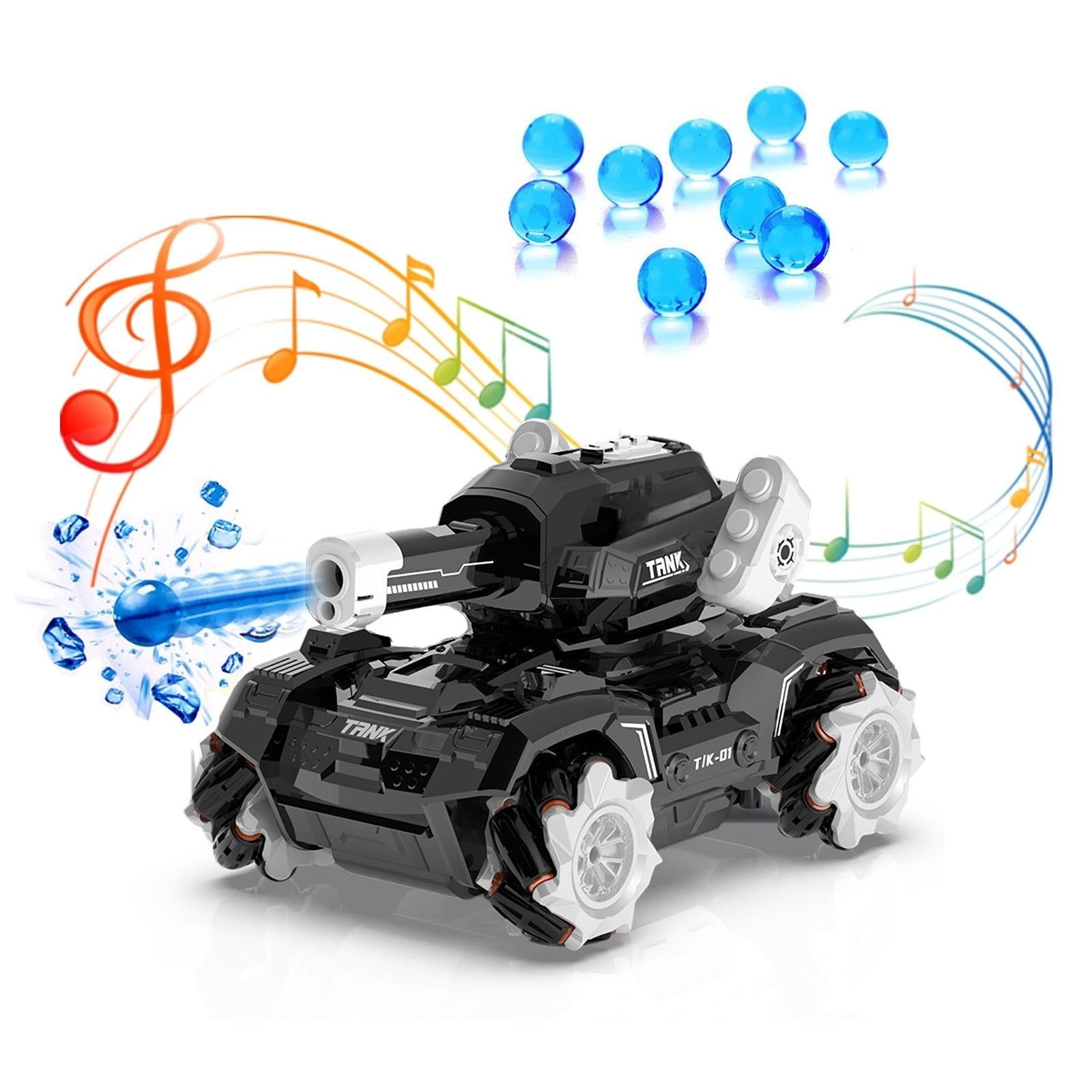 Dalang RC Car,Rc Tank Car Shooting Water Bullets Remote Control Car ...