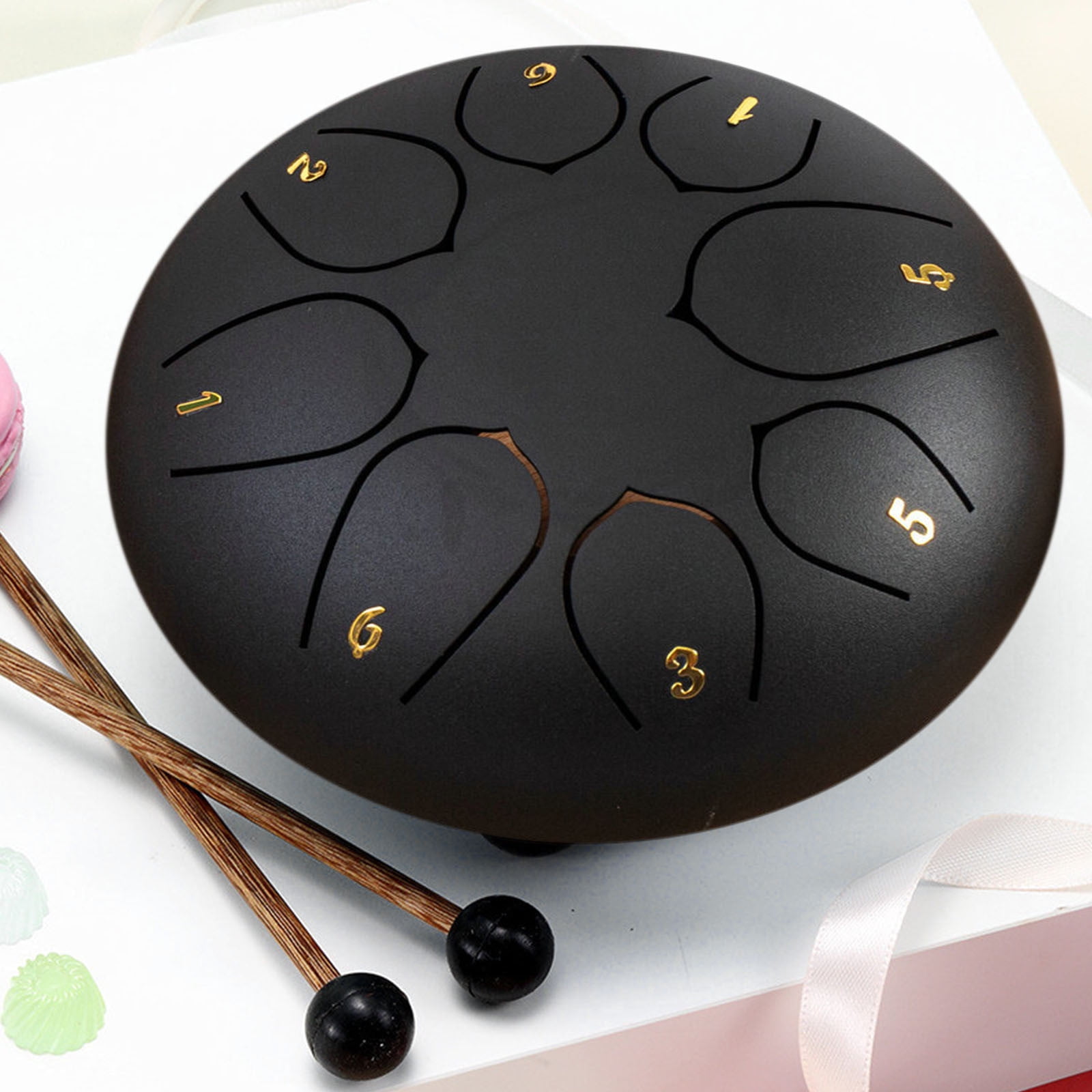 Dalang Rain Drum for Outside, 6 Inch 8 Notes Steel Tongue Drum Rain ...