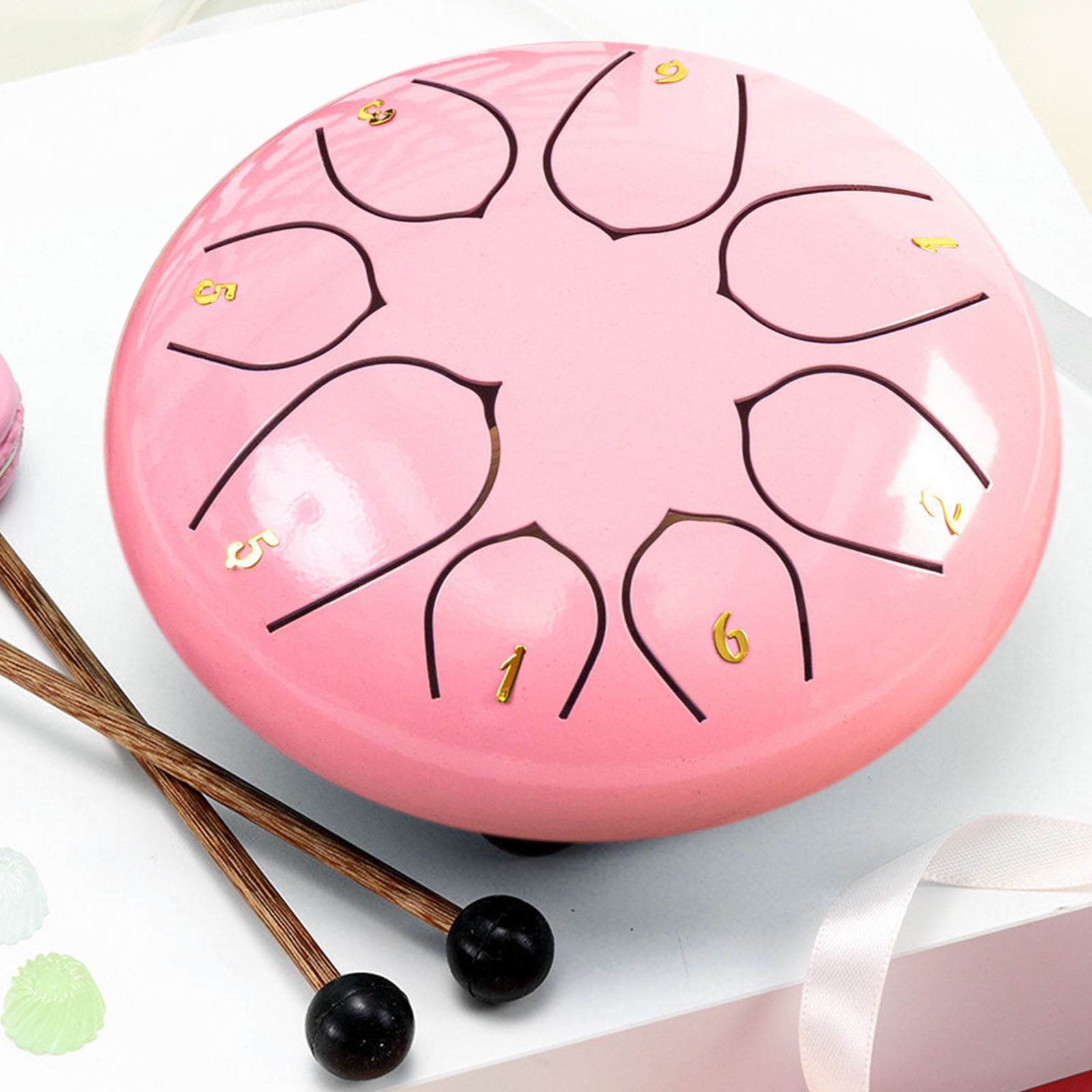 Dalang Rain Drum for Outside, 6 Inch 8 Notes Steel Tongue Drum Rain ...