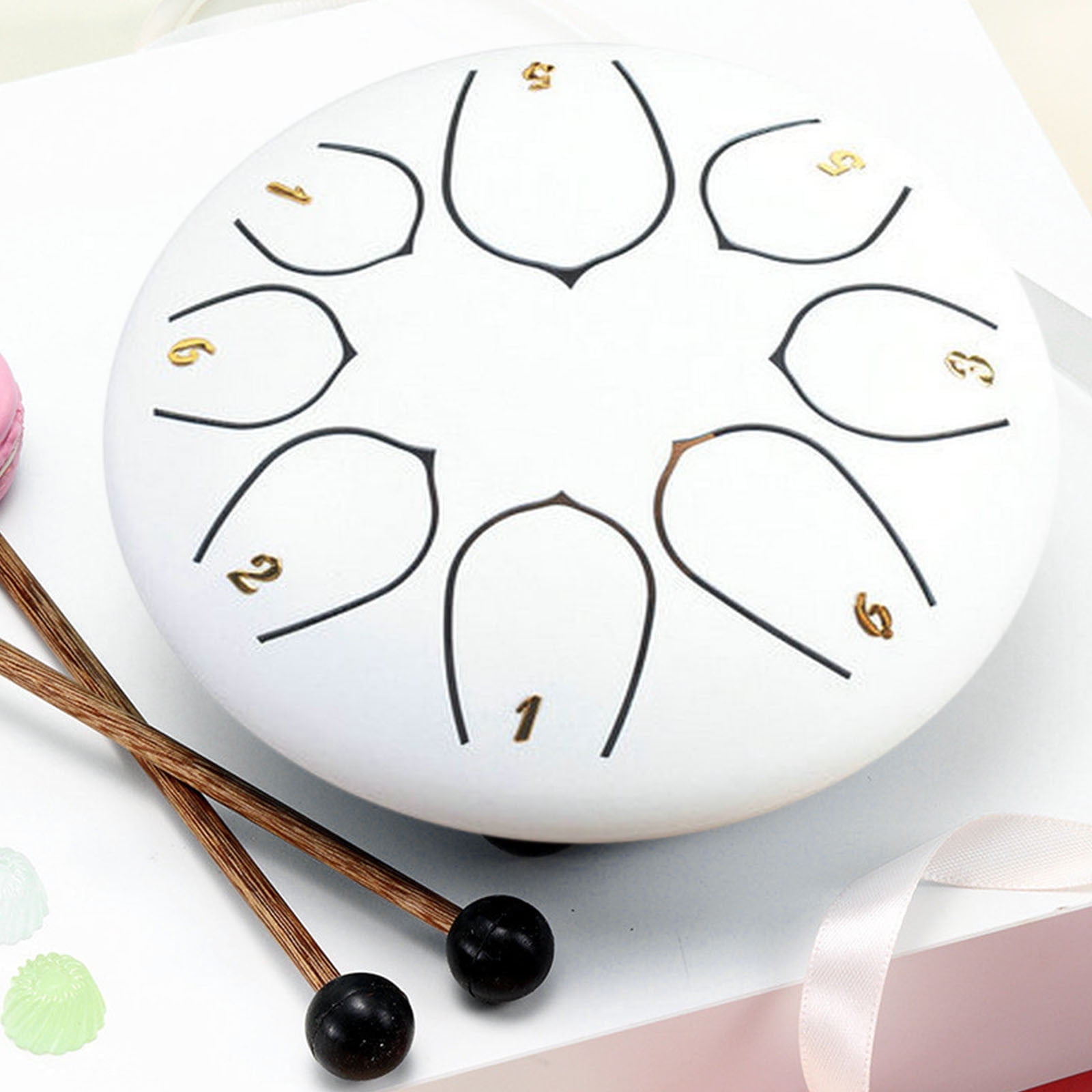 Dalang Rain Drum for Outside, 6 Inch 8 Notes Steel Tongue Drum Rain ...