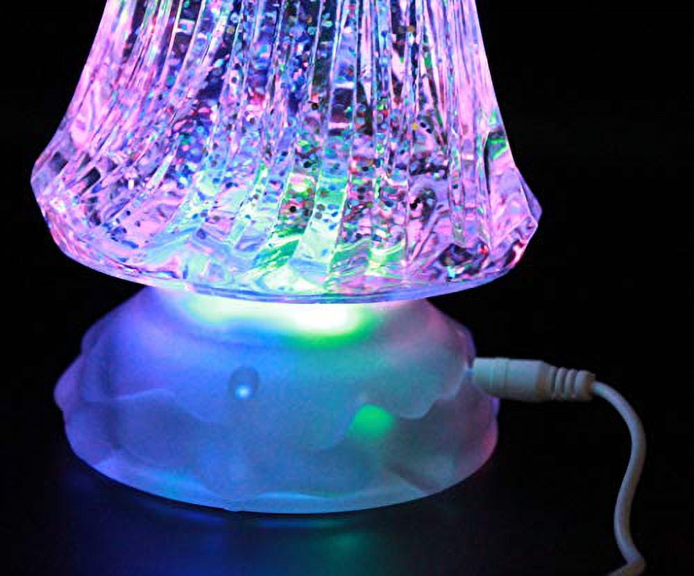 Dalax- Angel LED Lighted Sparkling Color Changing Snow Globe Water Lamp ...