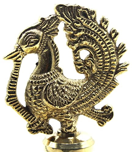 Dalax-Handmade Solid Brass Peacock Tabletop 3 Tealight Candleholders ...