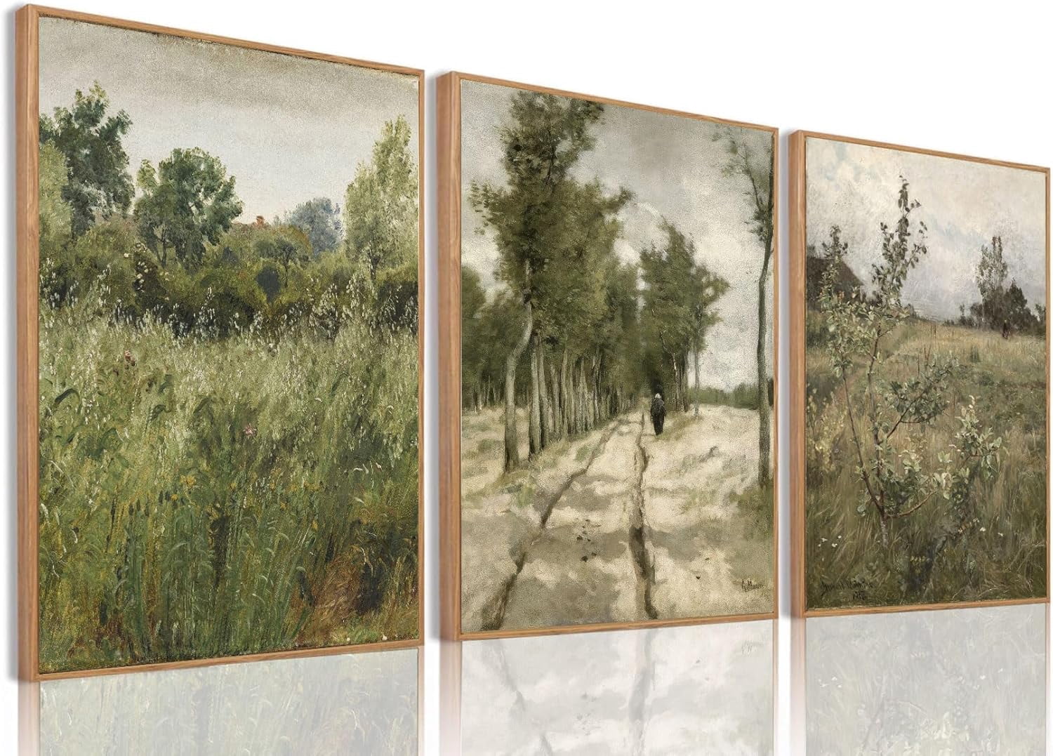 Dale 3 Canvas Vintage Wall Art,Landscape Decor Prints,Set of 3 Nature ...