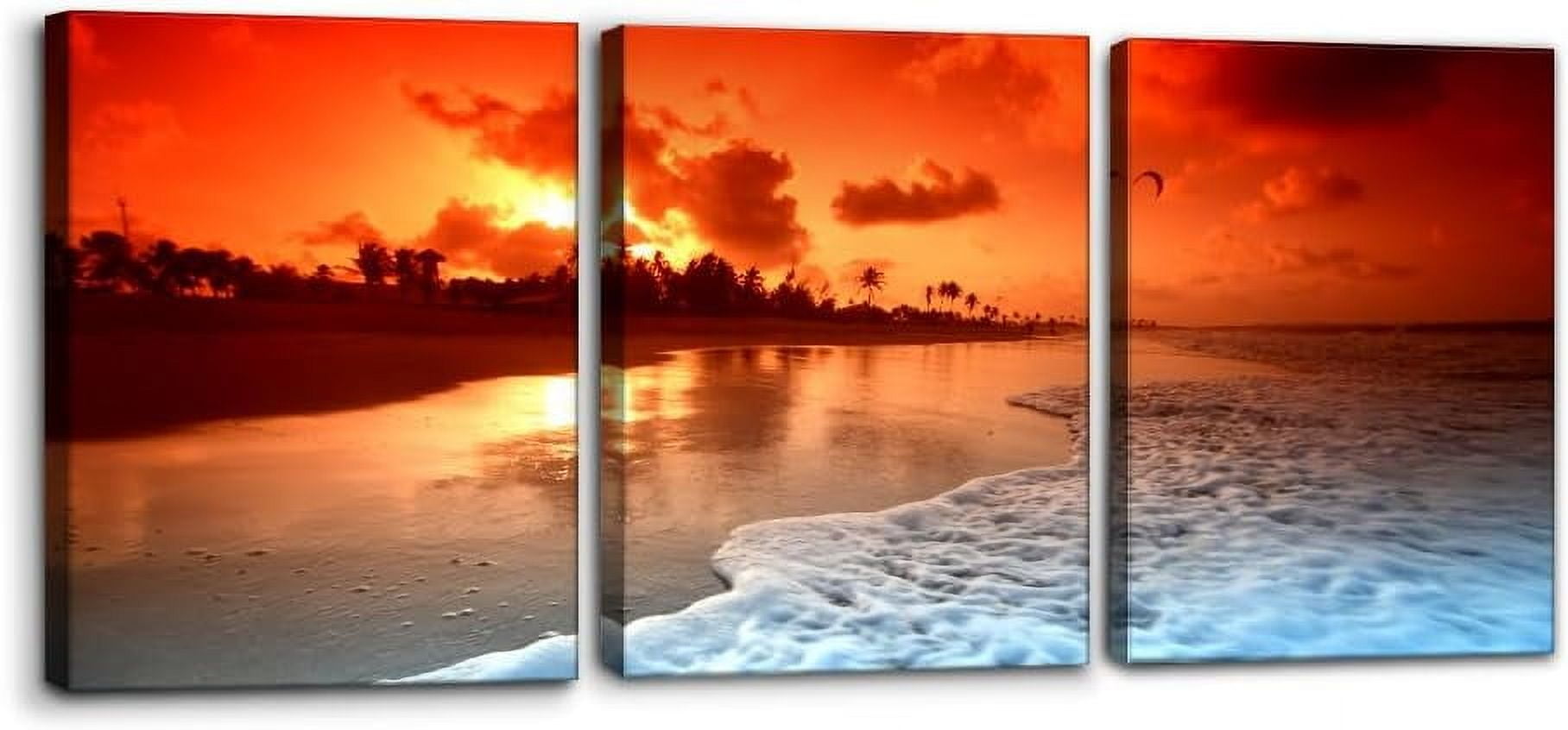 Dale 3 Wall Art Set of 3 - Teal Gold Blue and White Marble Landscape ...