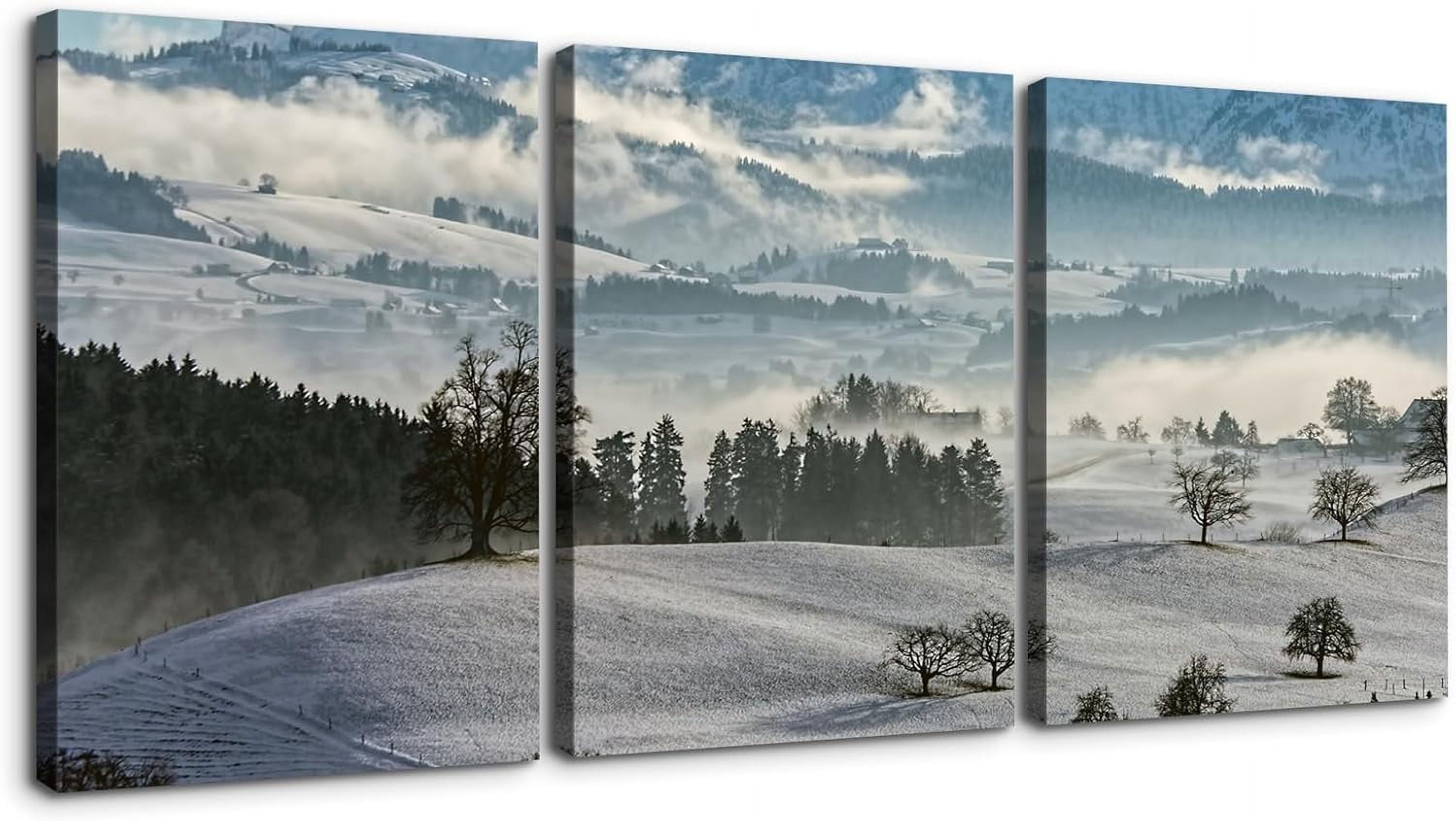 Dale 3 poster Winter Wonders Canvas Wall Art for Home Decor - Snowy ...