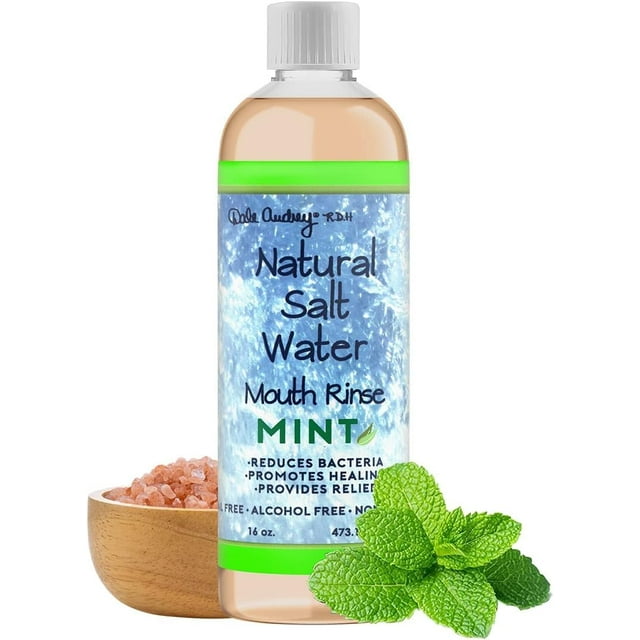 Dale Audrey Natural Saltwater Mouth Rinse, Himalayan Pink Salt Water ...