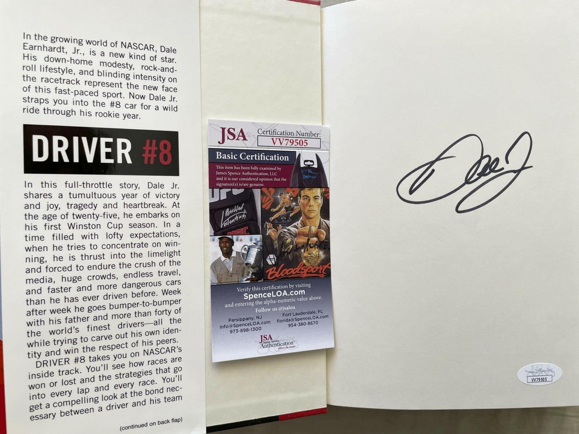 Dale Earnhardt Jr. autographed Driver #8 hardcover book JSA - Walmart.com