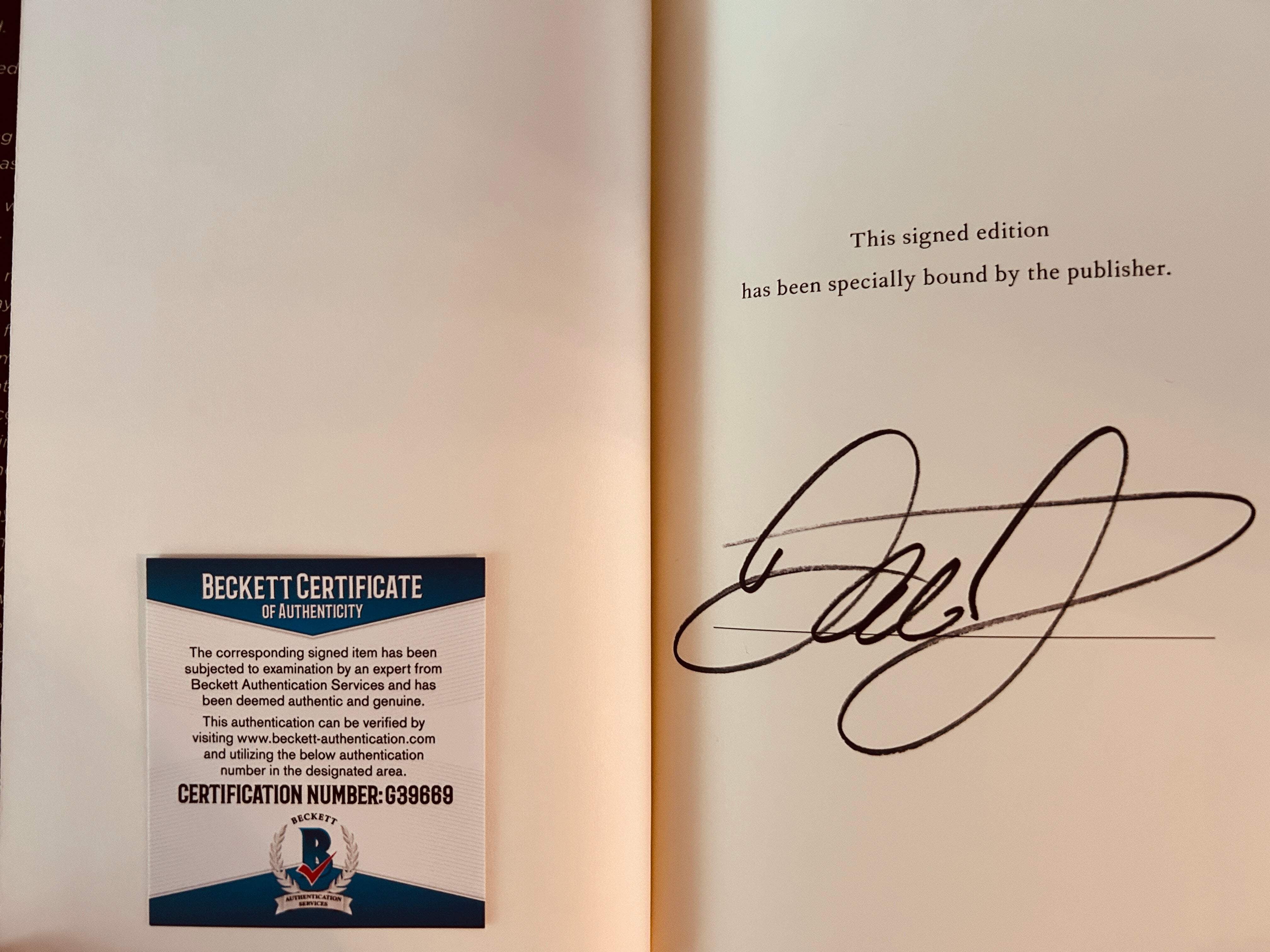 Dale Earnhardt Jr. autographed Racing to the Finish hardcover book JSA ...