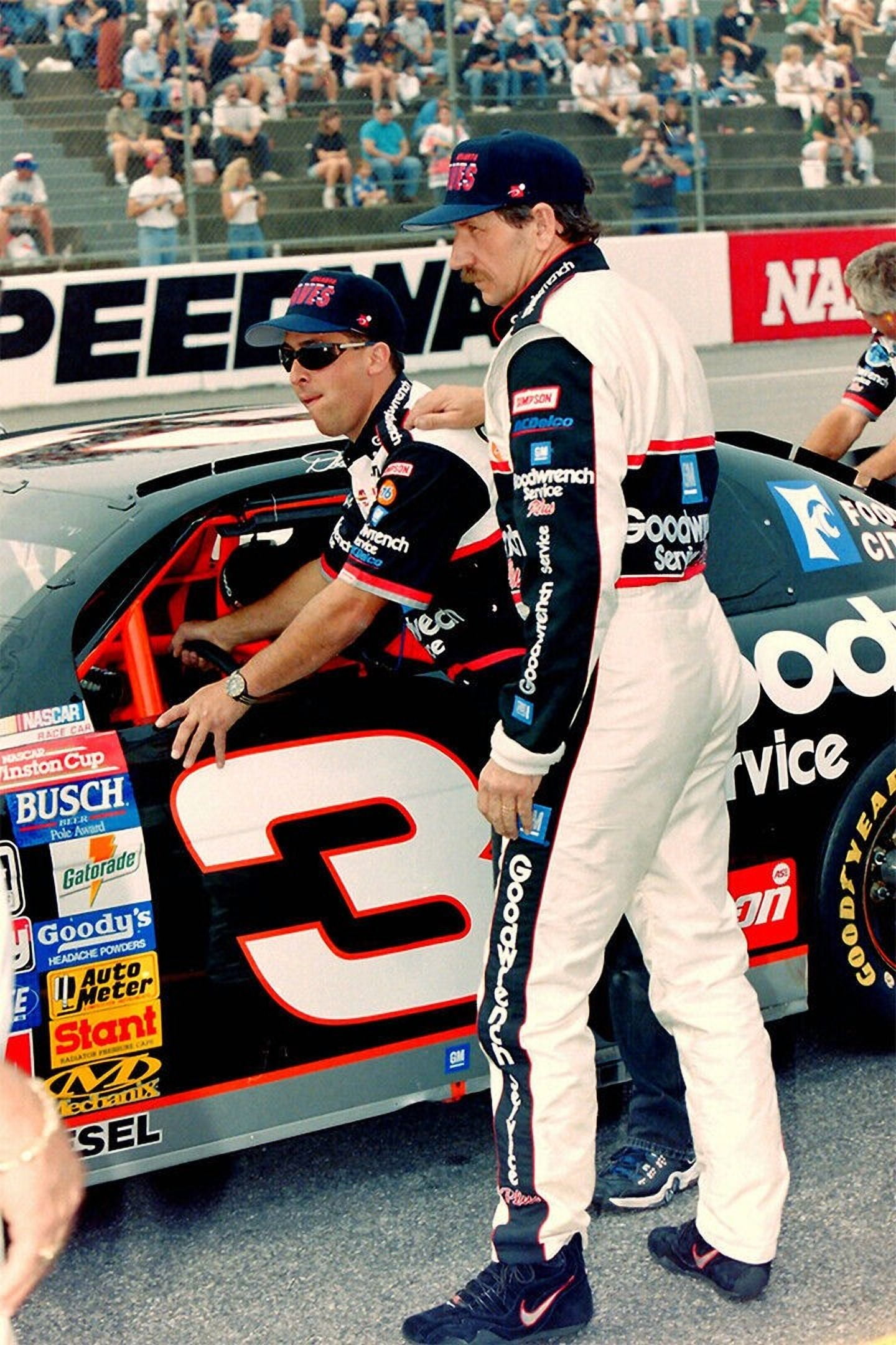 Dale Earnhardt Race Car Driver Celebrate Victory Wall Poster - 12x18 ...