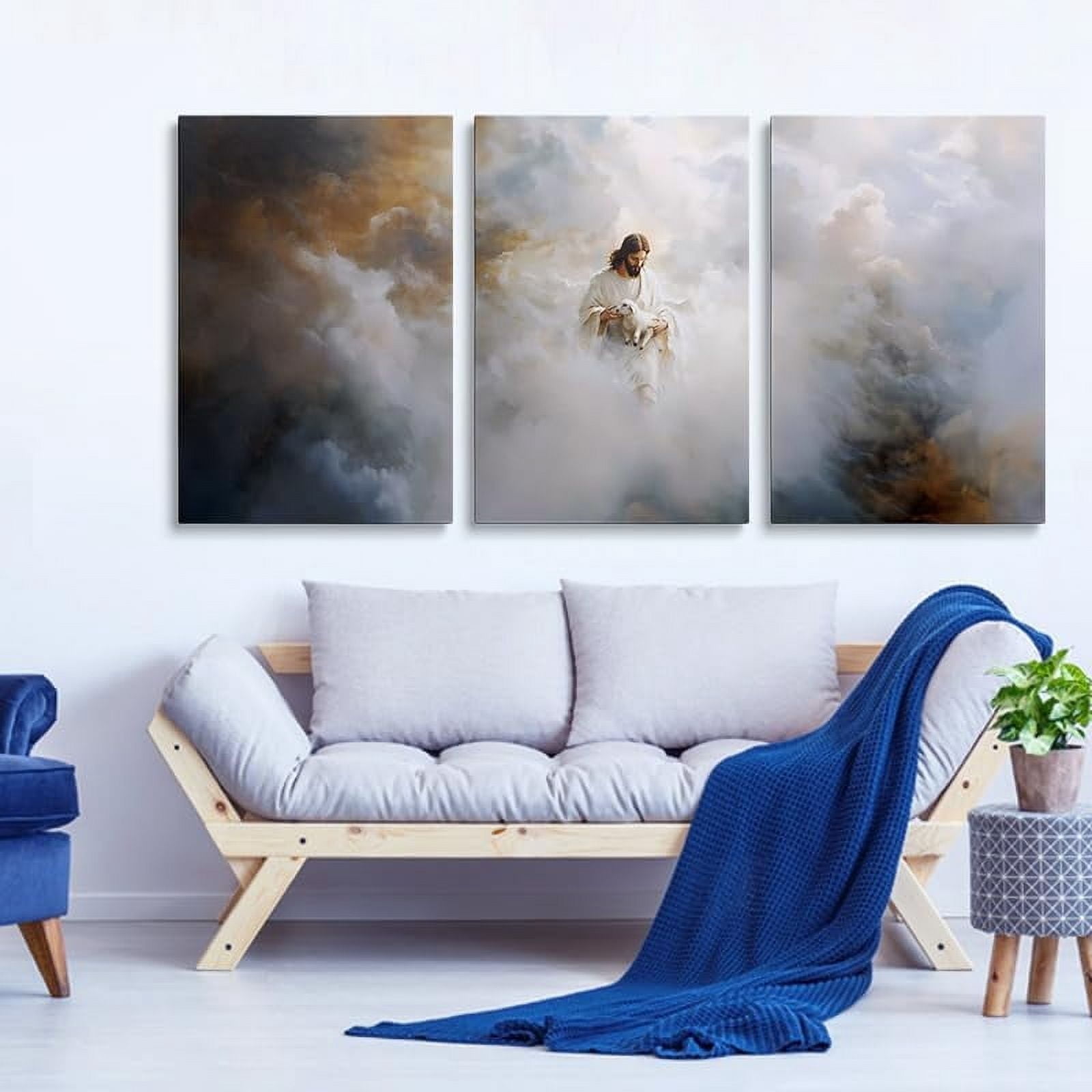 Dale Garcia 3 Piece Wall Art Set - Jesus Canvas Art Print for Christian ...