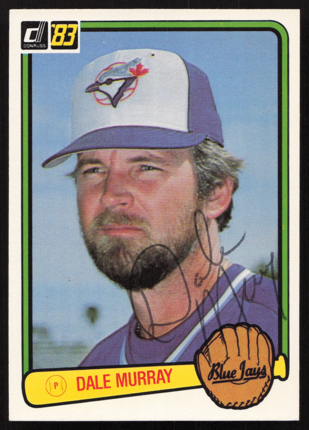 Dale Murray Autographed 1983 Donruss Card #381 Toronto Blue Jays SKU ...