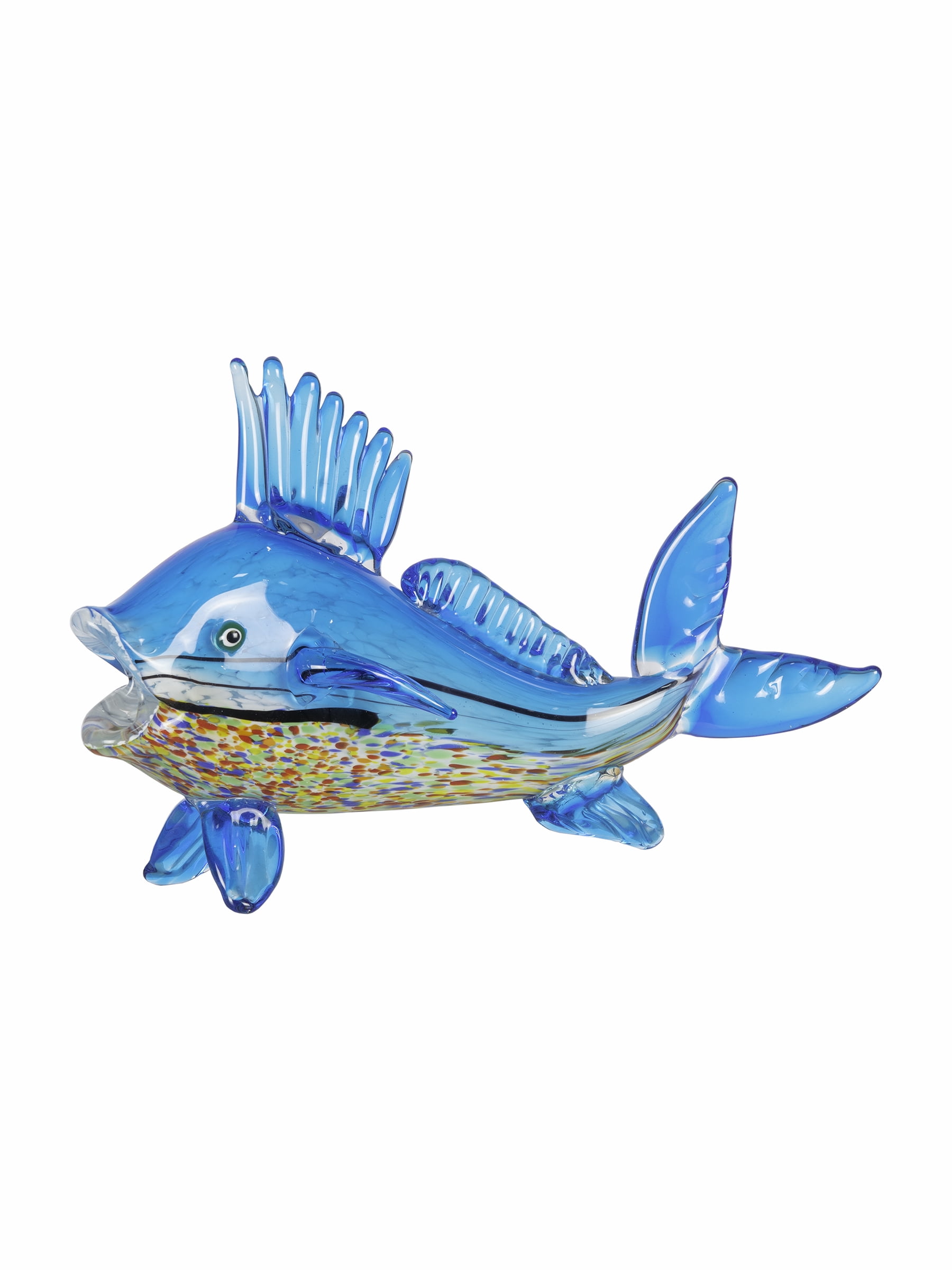 Dale Tiffany 11.5" Tall Coronado Fish Art Glass Handcrafted Murano ...