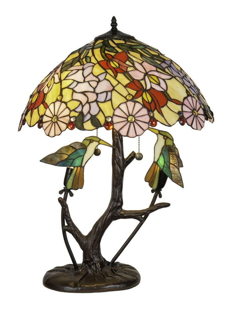 Dale Tiffany Accent Style 4-Light Metal & Art Glass Table Lamp for ...