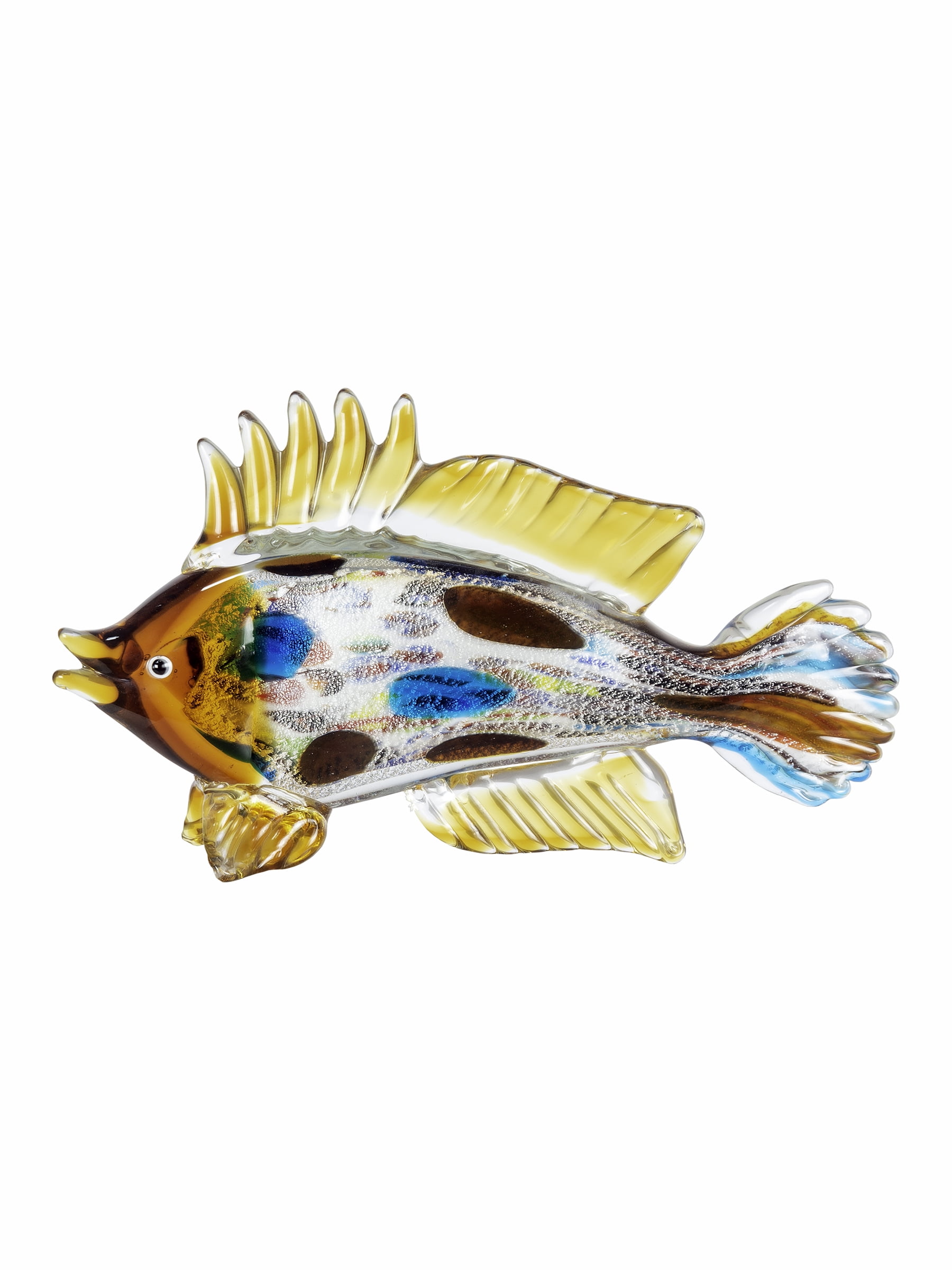 Dale Tiffany 6.75" Tall Copa Bay Fish Art Glass Handcrafted Murano ...