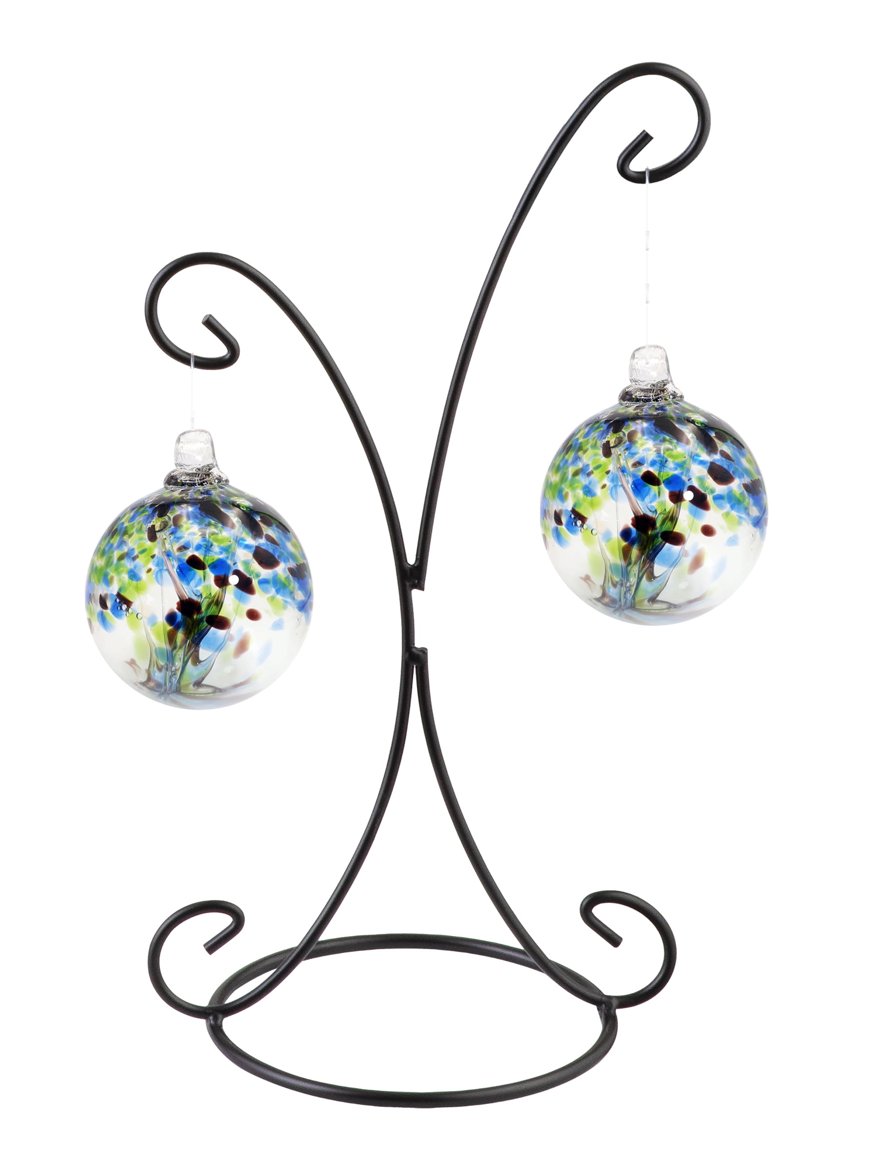 Dale Tiffany AC23191-D4 Rainbow Tree of Life Hand Blown Art Glass Ornament Witch Globe Gazing ...