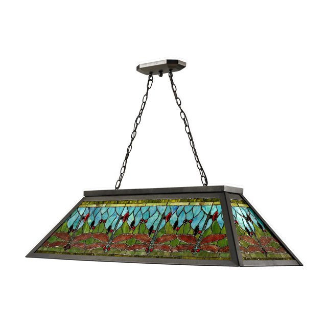 Dale Tiffany Lighting - Glade Pool Table - Four Light Hanging Lantern ...