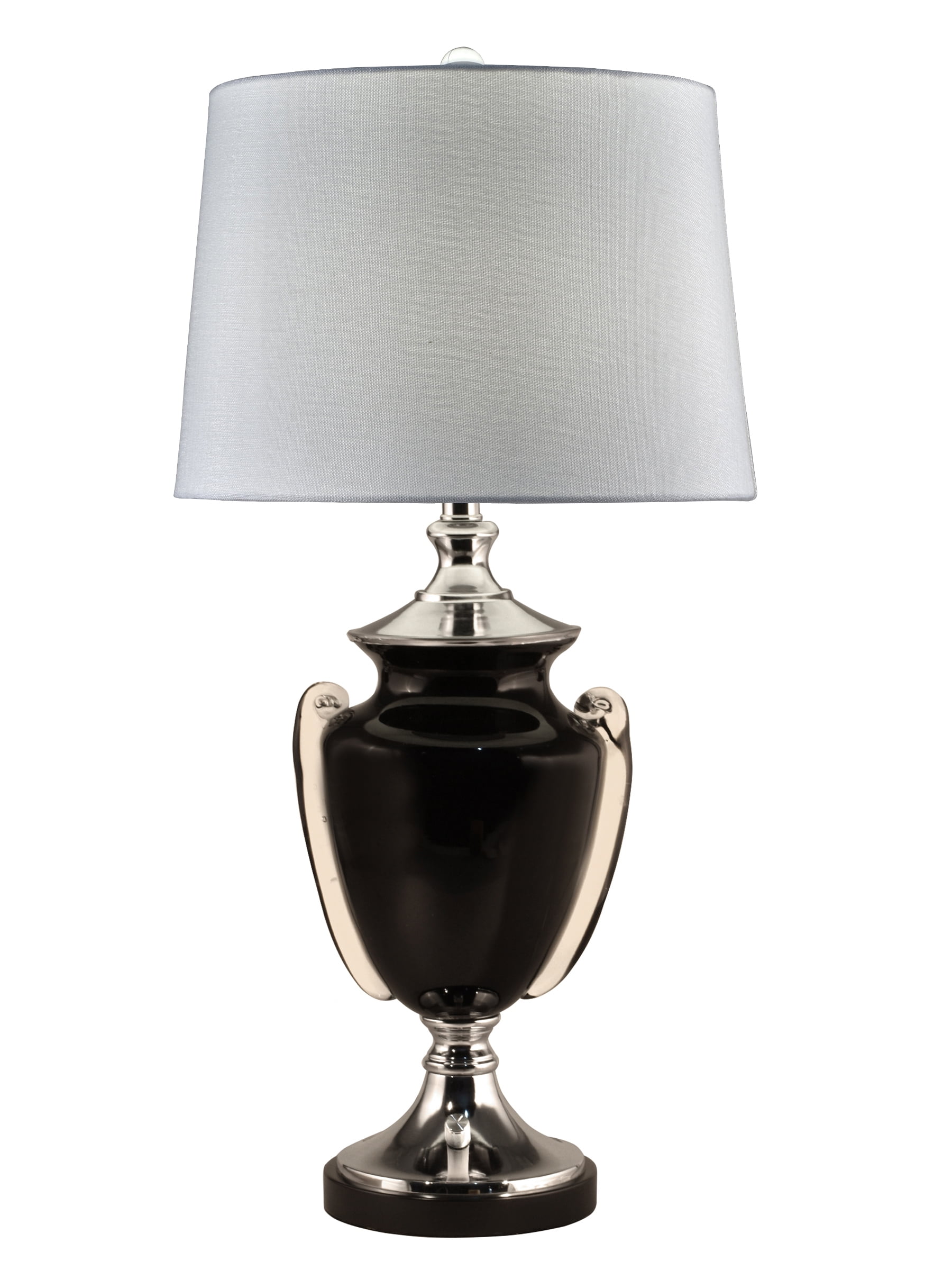 Dale Tiffany Regis 31" Tall Hand Blown Art Glass Table Lamp with Fabric ...