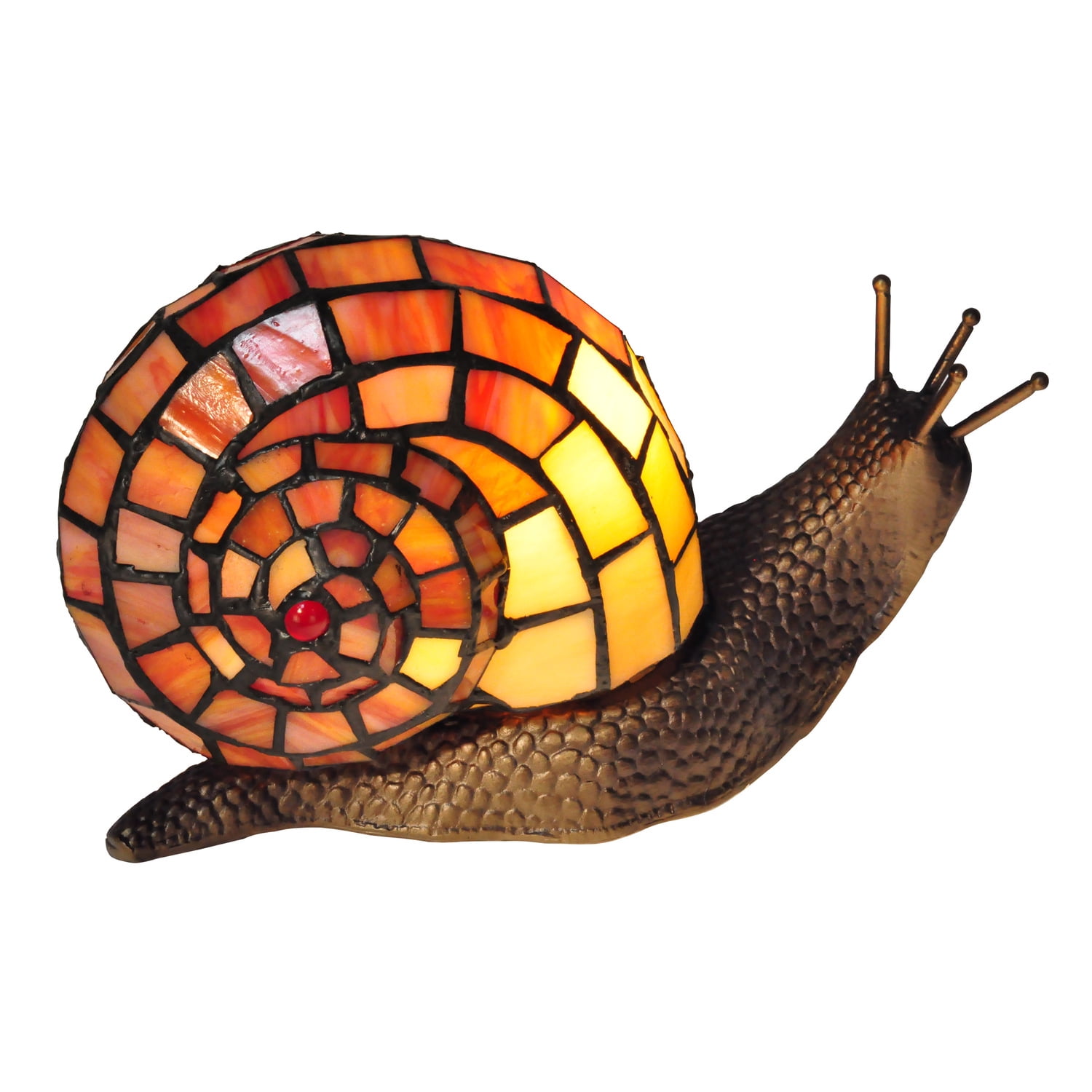 Dale Tiffany Snail Tiffany Accent Table Lamp - Walmart.com