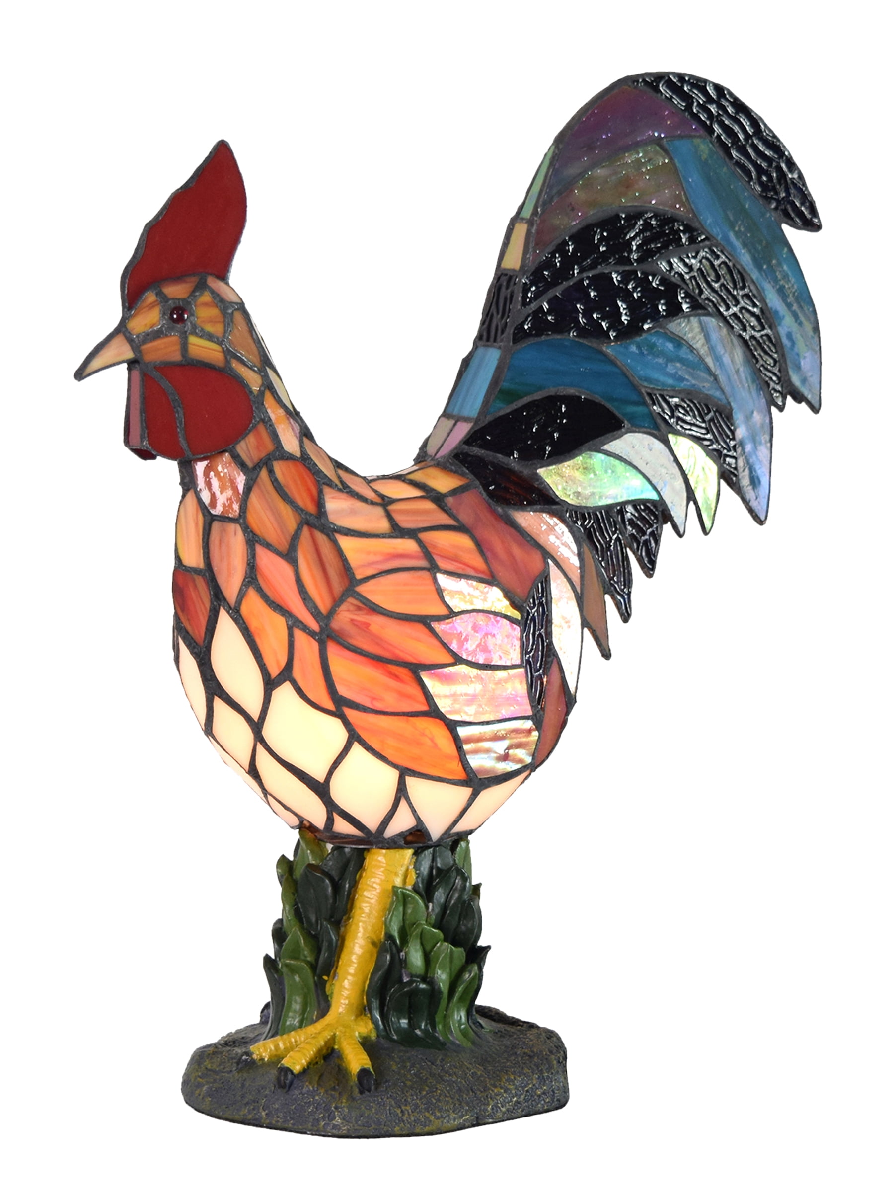Dale Tiffany Tiffany Rooster Accent Lamp - TA101300 - Walmart.com