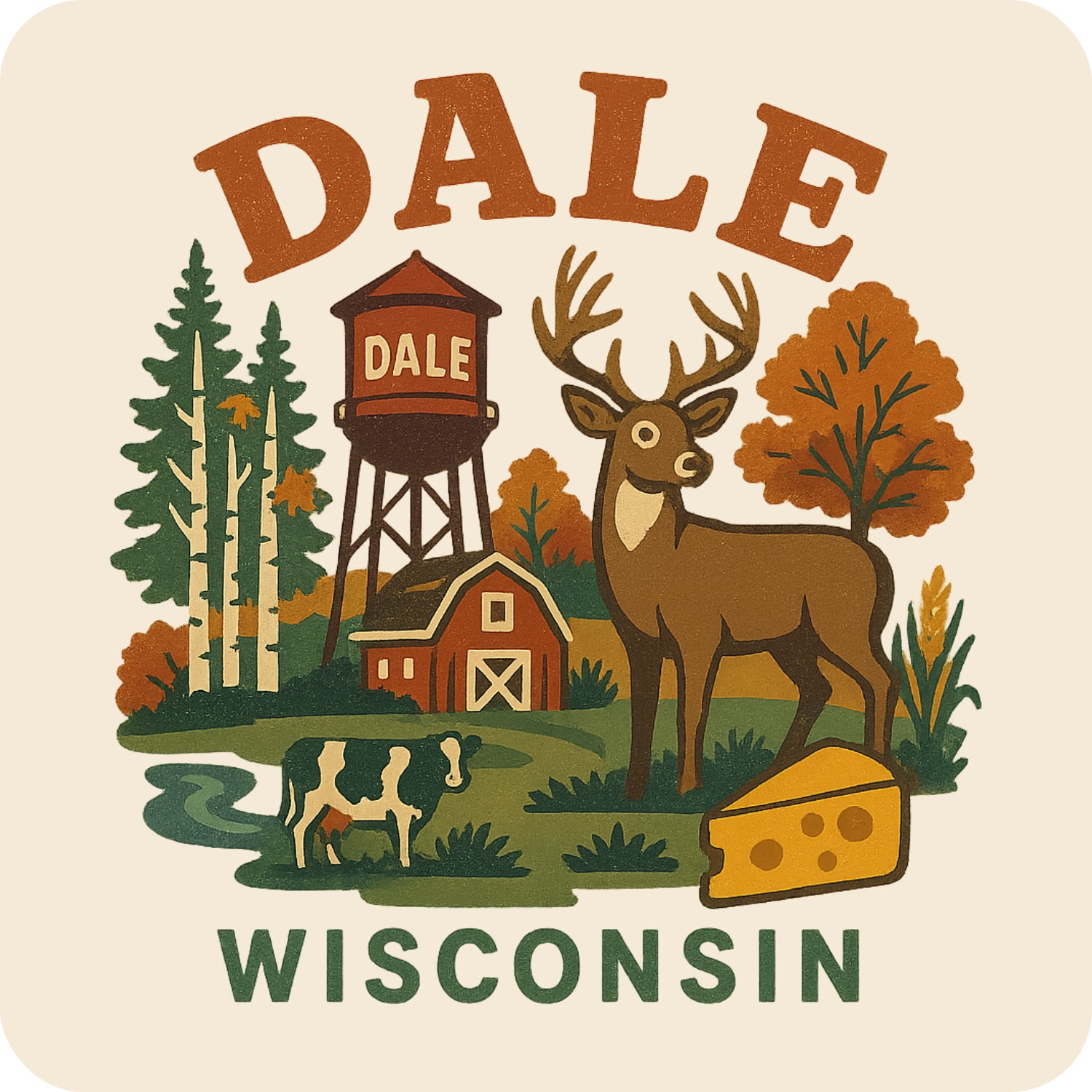 Dale Wisconsin Keepsakes Souvenir Vinyl Sticker – Destination Travel ...