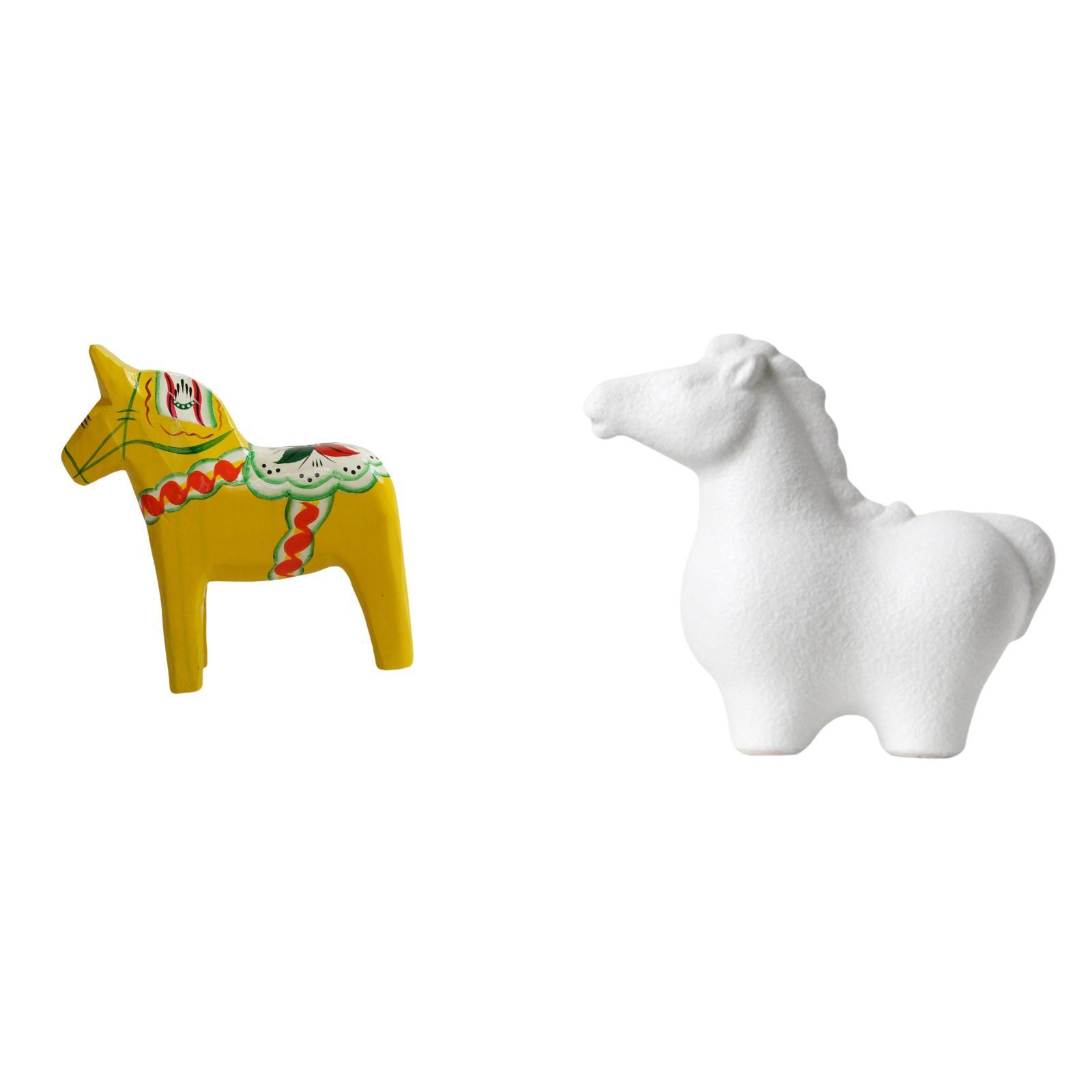 Dalecarlian Horse Creative Animal Figurine Traditional Swedish Dala ...