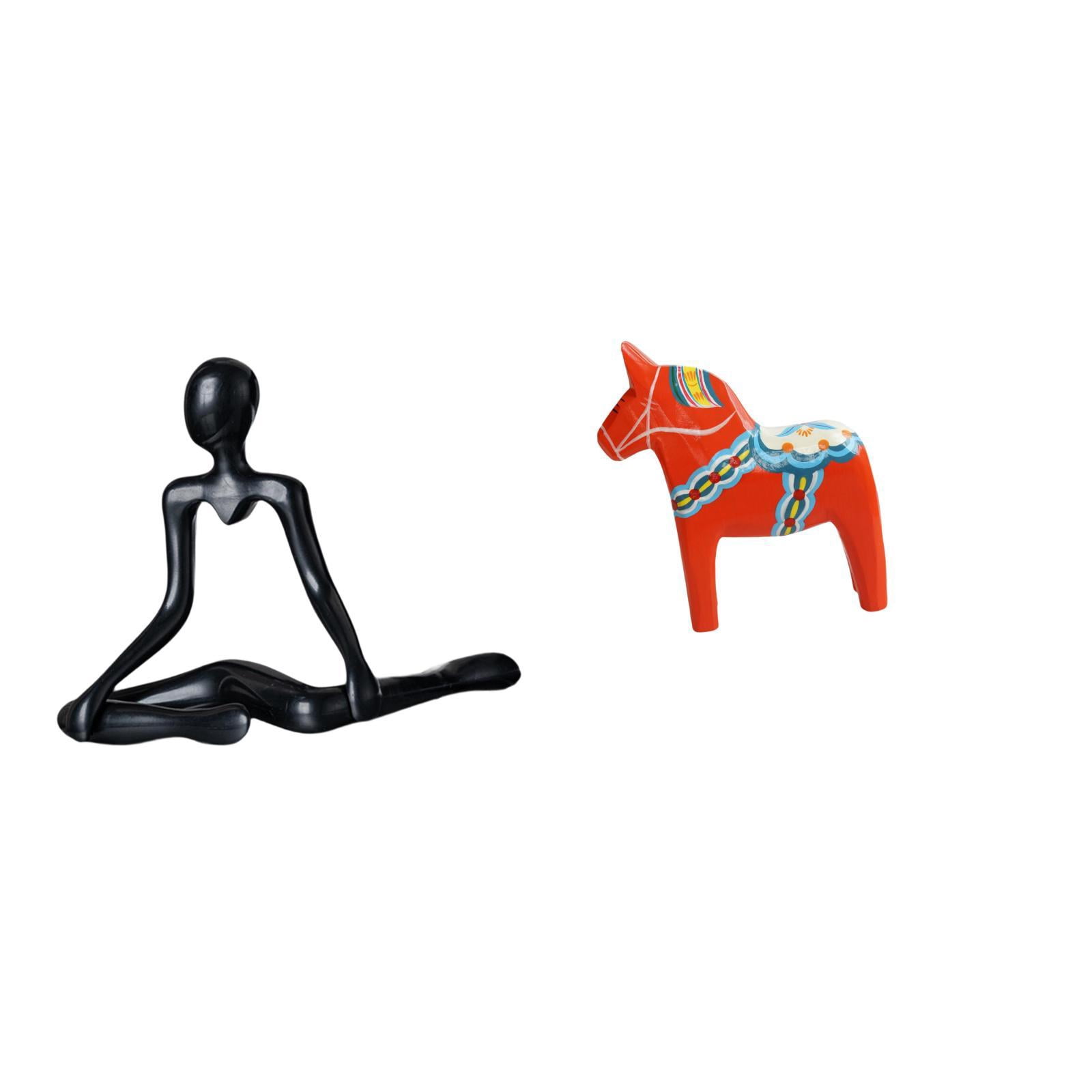 Dalecarlian Horse Figurine Desktop Figurine Abstract Sculpture Smooth ...
