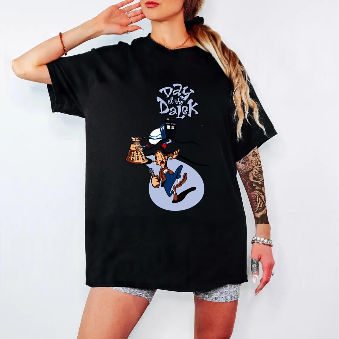 Dalek Invasion Day T-Shirt Classic Sci-Fi Robot Takeover Theme, for men ...